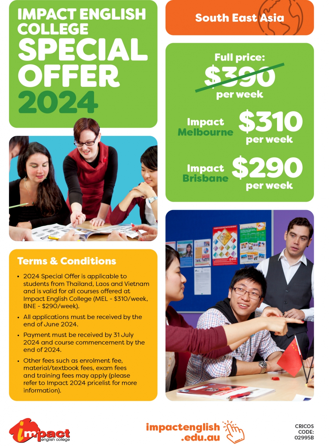 Impact English College Special Offer for South East Asia 2024 – EdNET